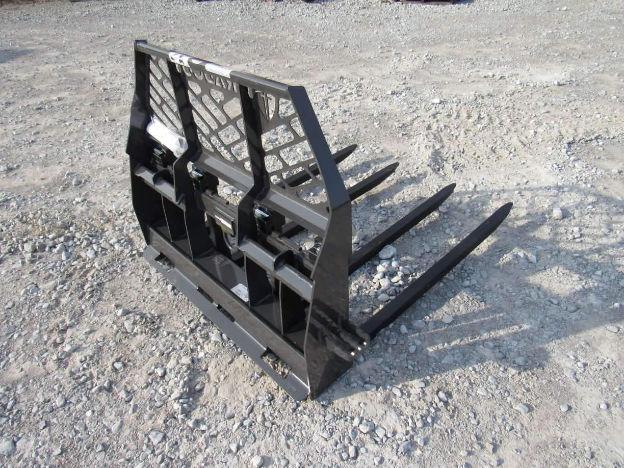 48″ Bradco Block Brick Masonry Pallet Forks and Frame Fits Skid Steer ...