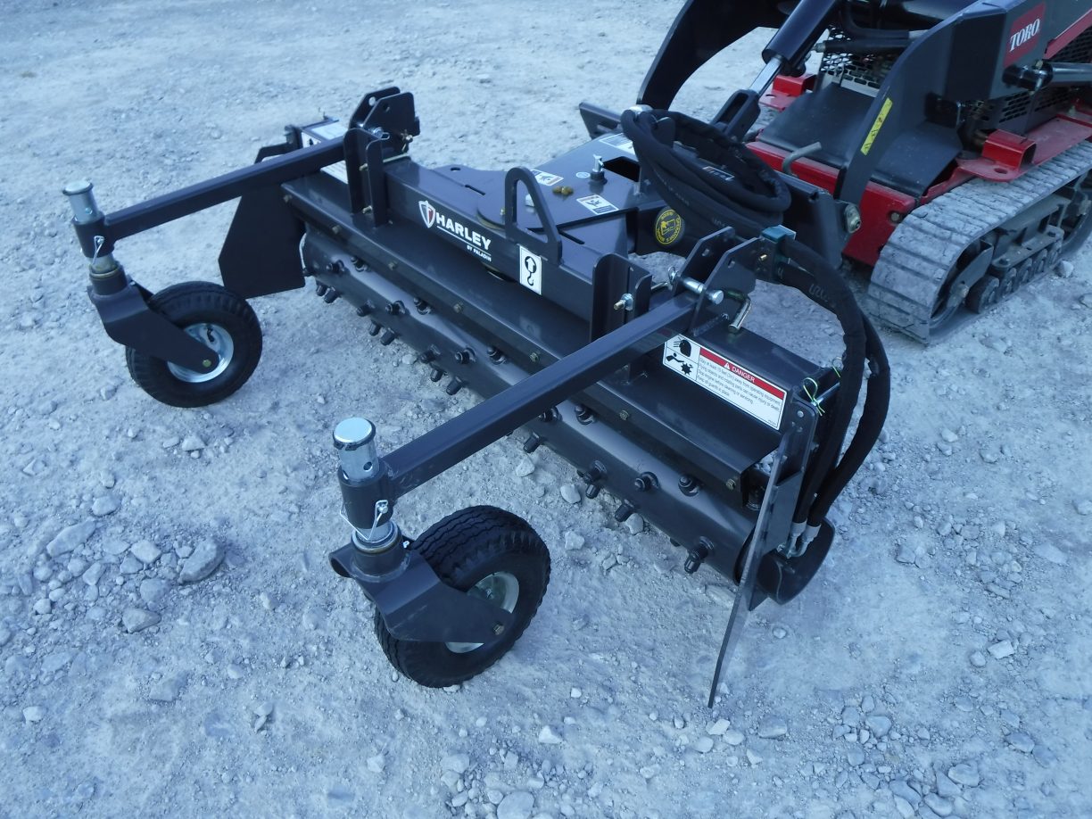 Harley Rake D4M Direct Drive Manual Angle Model Power Rake – Skid Steer ...