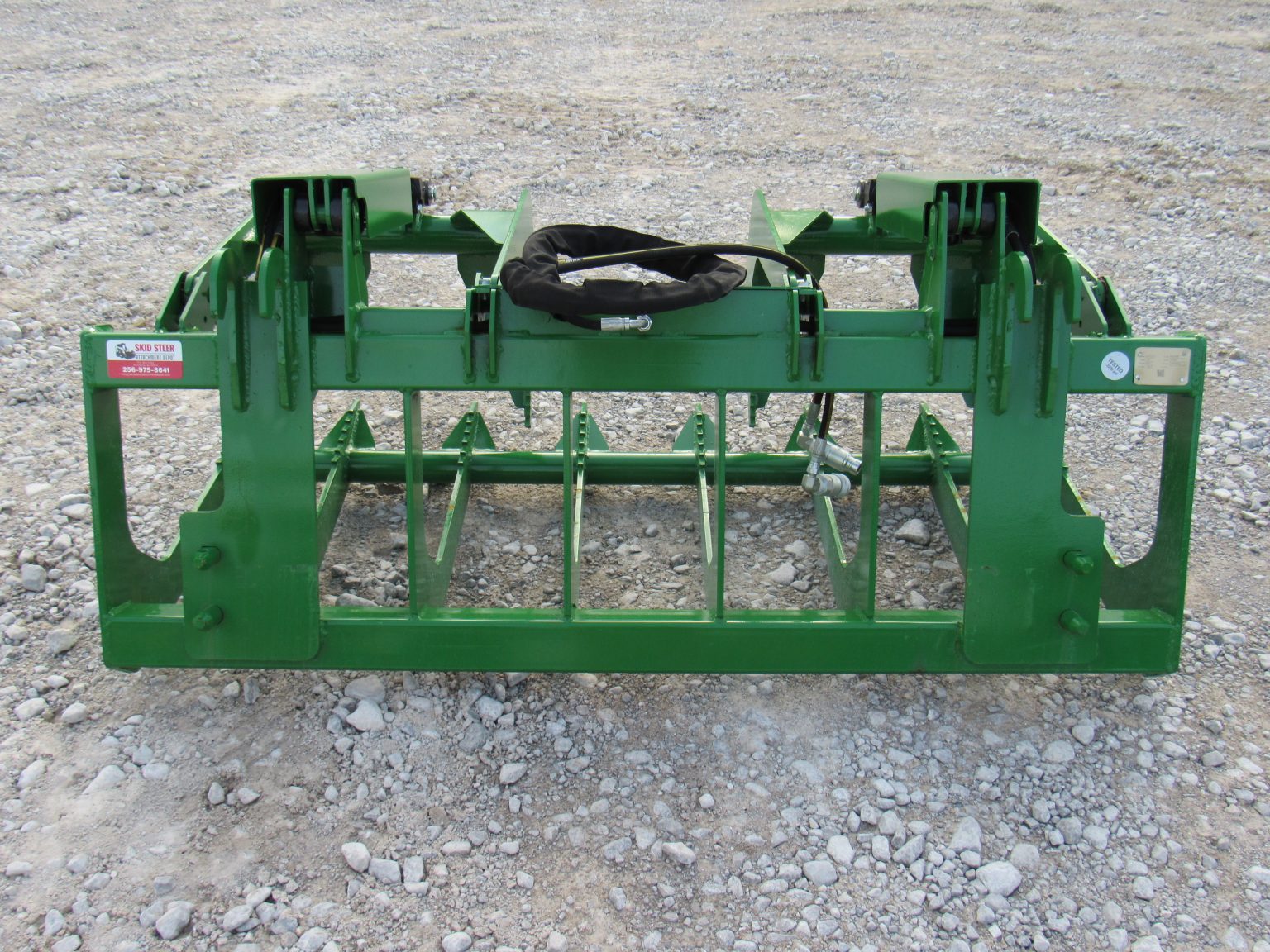 60″ Dual Cylinder Root Bucket Grapple Attachment with Grease Fittings ...