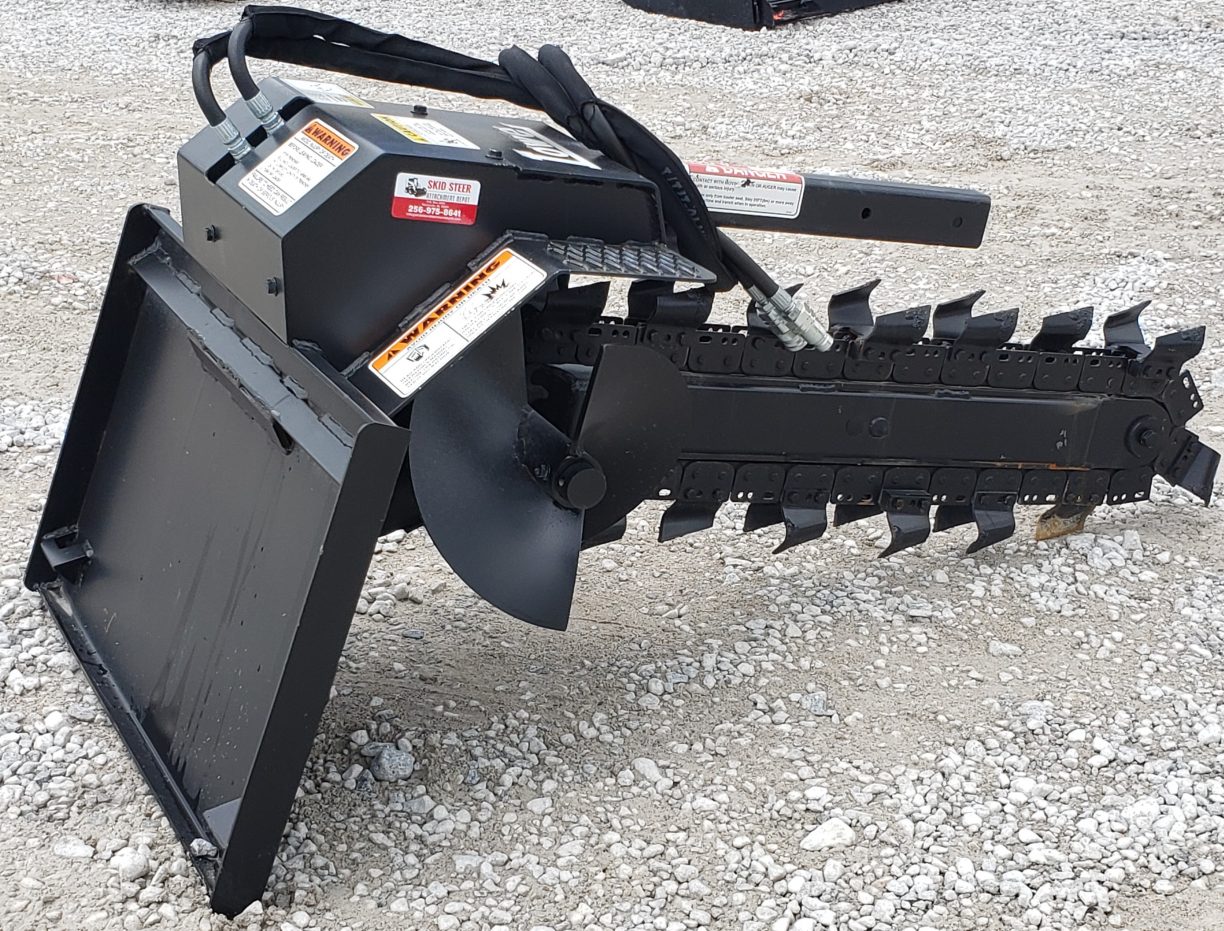 Lowe XR7 36″ x 6″ Trencher with Dirt Teeth Fits Bobcat MT Mounting ...