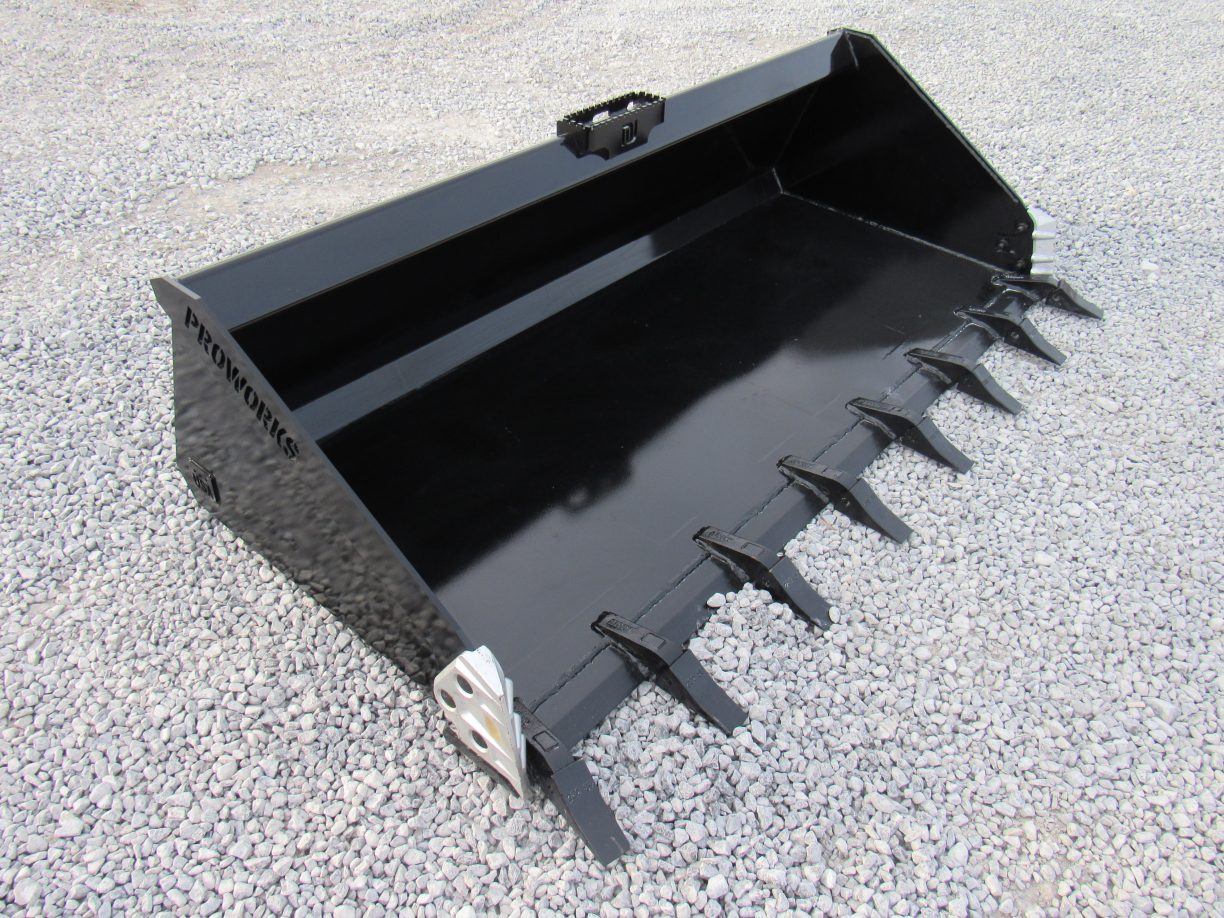 PROWORKS 80″ Severe Heavy Duty Low Profile Dirt Bucket with Side ...