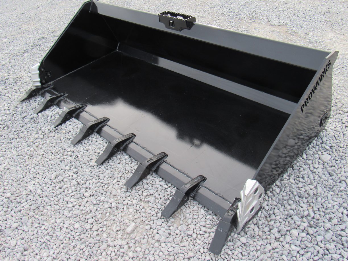 PROWORKS 80″ Severe Heavy Duty Low Profile Dirt Bucket with Side ...