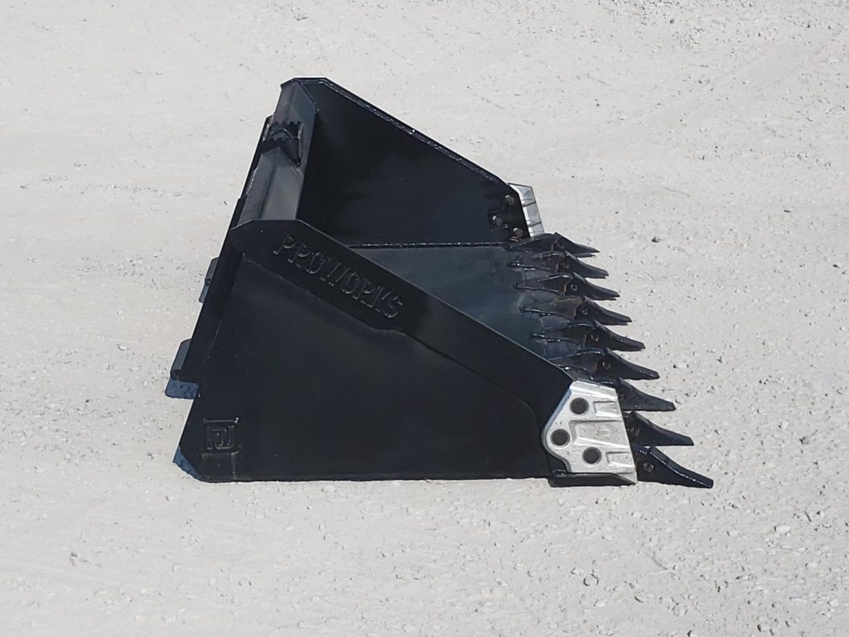 PROWORKS 84″ Severe Heavy Duty Low Profile Dirt Bucket with Side ...