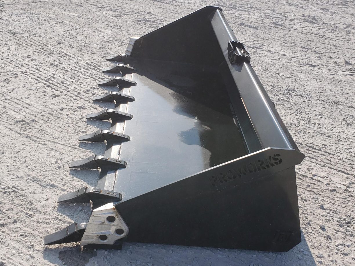 PROWORKS 84″ Severe Heavy Duty Low Profile Dirt Bucket with Side ...