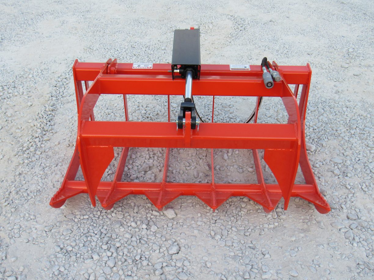 48″ Root Grapple and 42″ Pallet Forks Fits Skid Steer Quick Attach ...