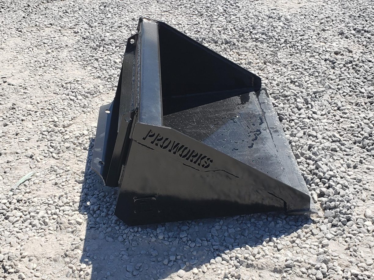 PROWORKS 34″ Low Profile Smooth Bucket Attachment Fits Mini Skid Steer ...