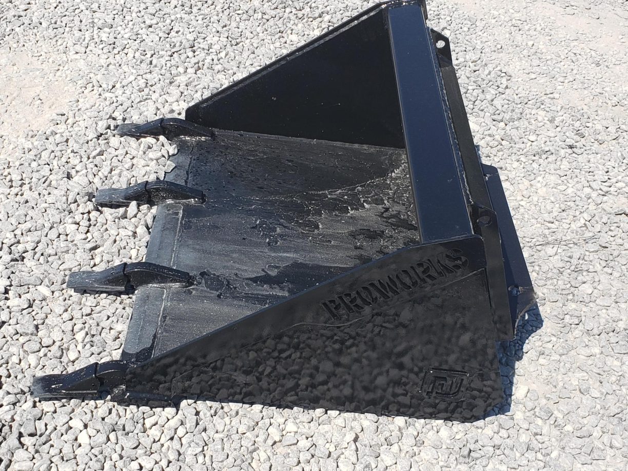 PROWORKS 34″ Low Profile Tooth Bucket Fits Mini Skid Steer – Skid Steer ...