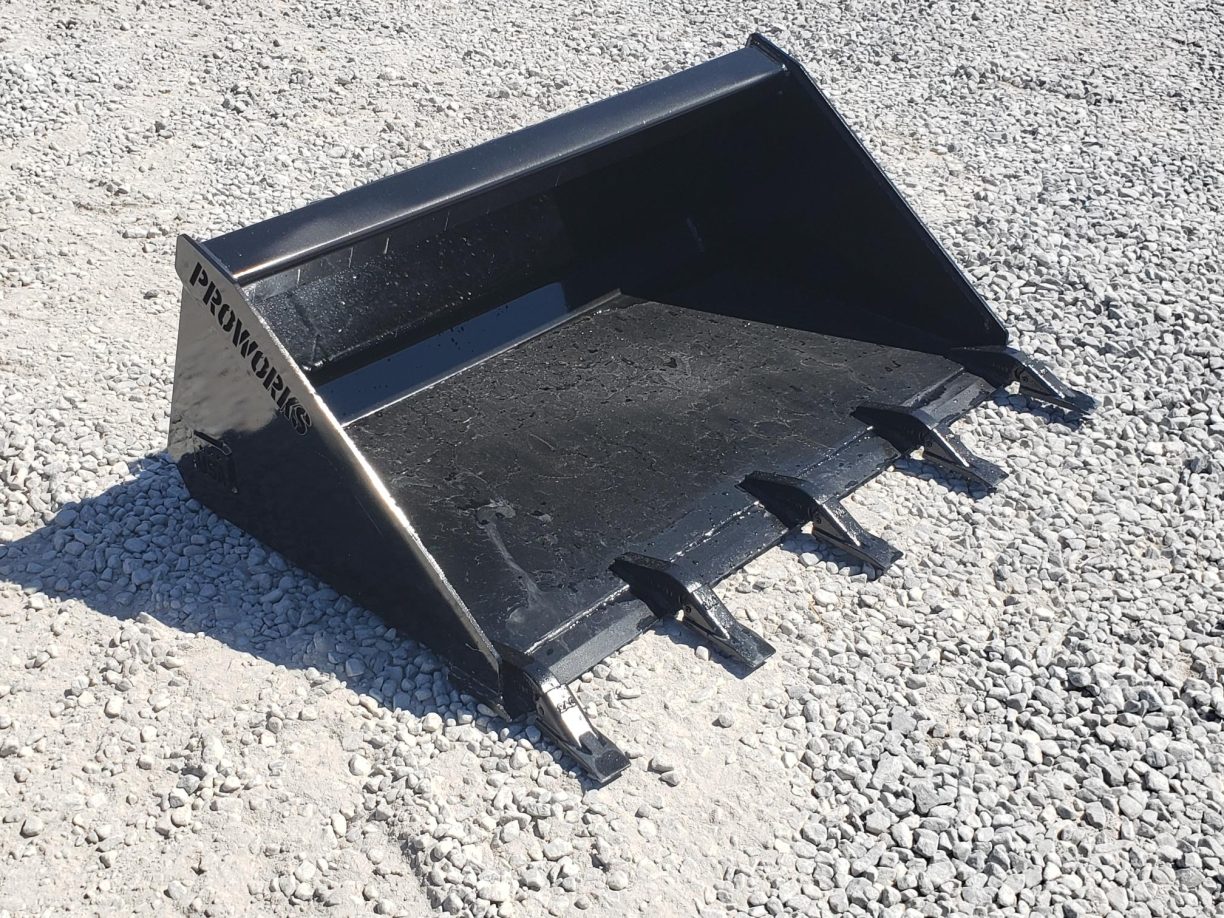 PROWORKS 42″ Low Profile Tooth Bucket Fits Mini Skid Steer – Skid Steer ...