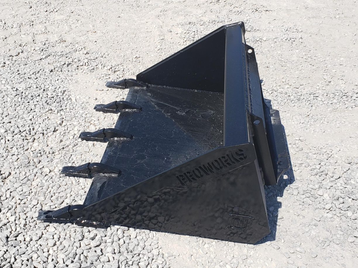 PROWORKS 42″ Low Profile Tooth Bucket Fits Mini Skid Steer – Skid Steer ...