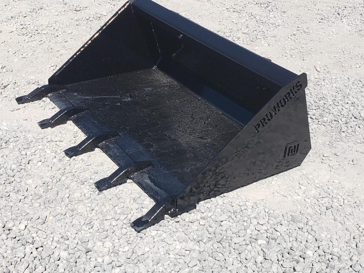 PROWORKS 42″ Low Profile Tooth Bucket Fits Mini Skid Steer – Skid Steer ...