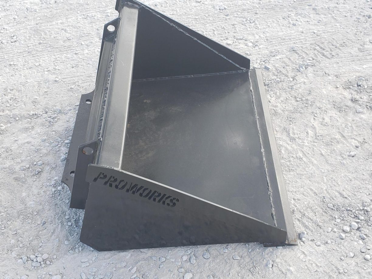 34″ Low Profile Smooth Bucket Attachment Fits Mini Skid Steer – Skid ...