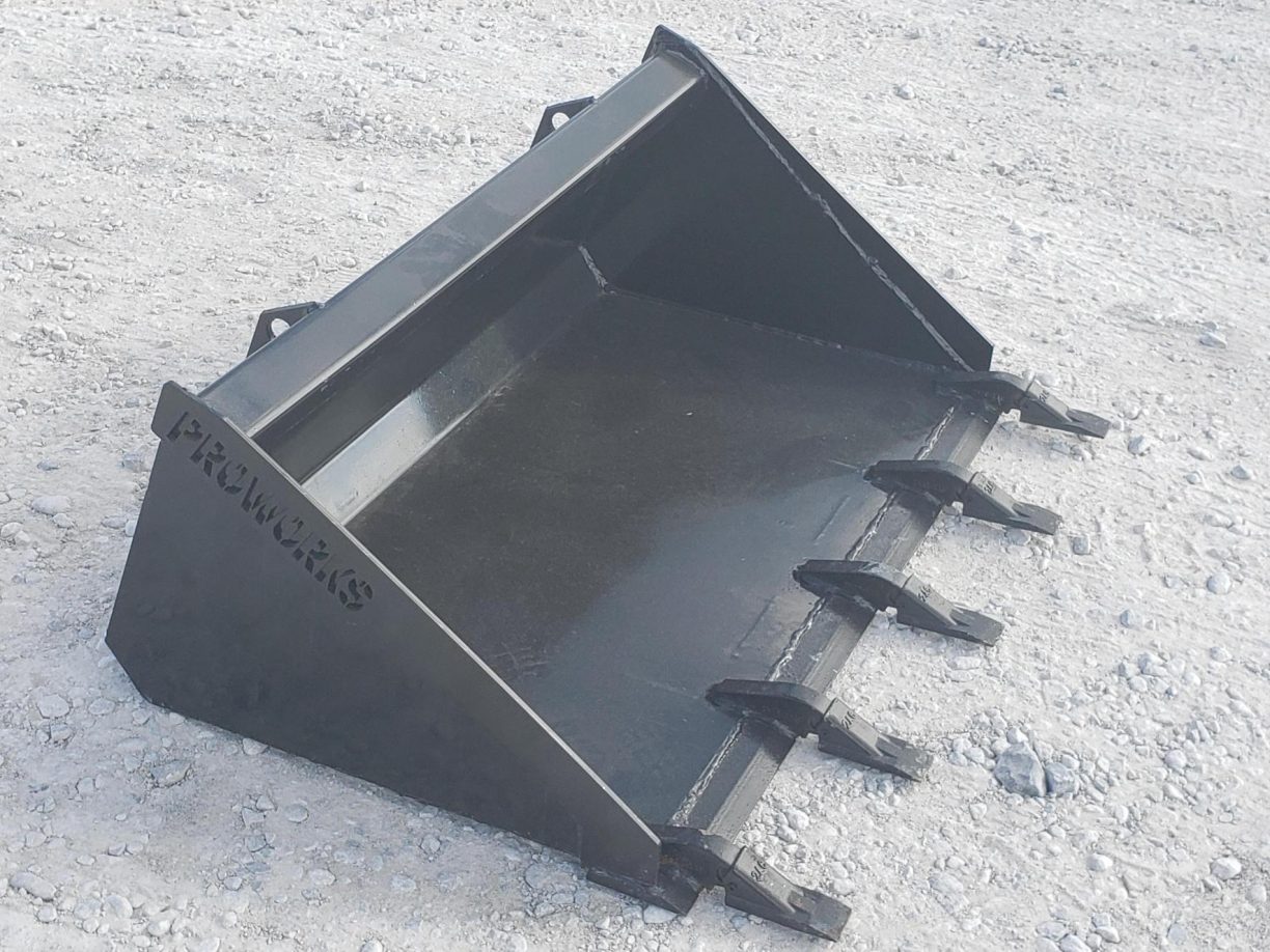 42″ Low Profile Tooth Bucket Fits Mini Skid Steer – Skid Steer ...
