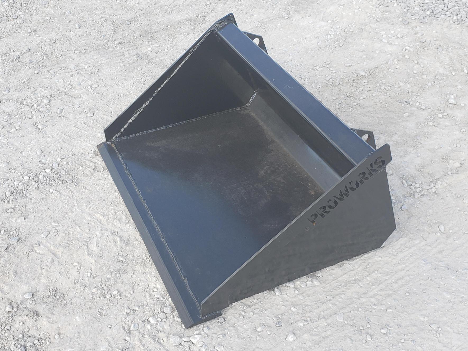 34″ Low Profile Smooth Bucket Attachment Fits Mini Skid Steer – Skid ...