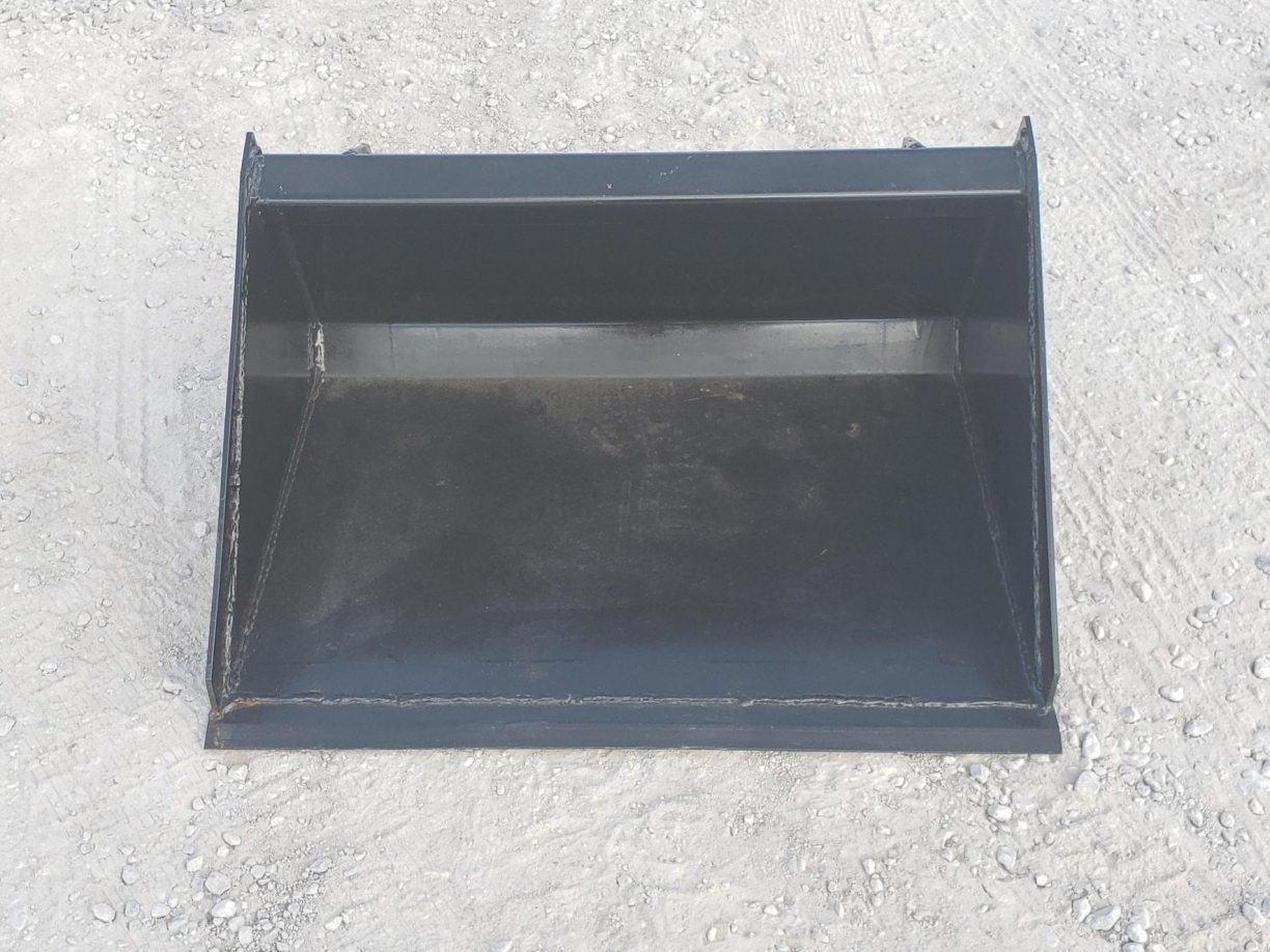 34″ Low Profile Smooth Bucket Attachment Fits Mini Skid Steer – Skid ...