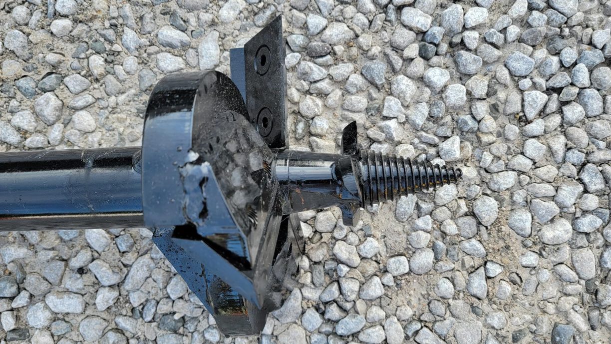 Danuser 10″ Hex Stump Auger Planer With Steel Cutting Blades and Pilot ...