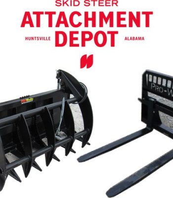 48″ Compact Tractor Root Rake Clam Grapple Fits John Deere Loader ...