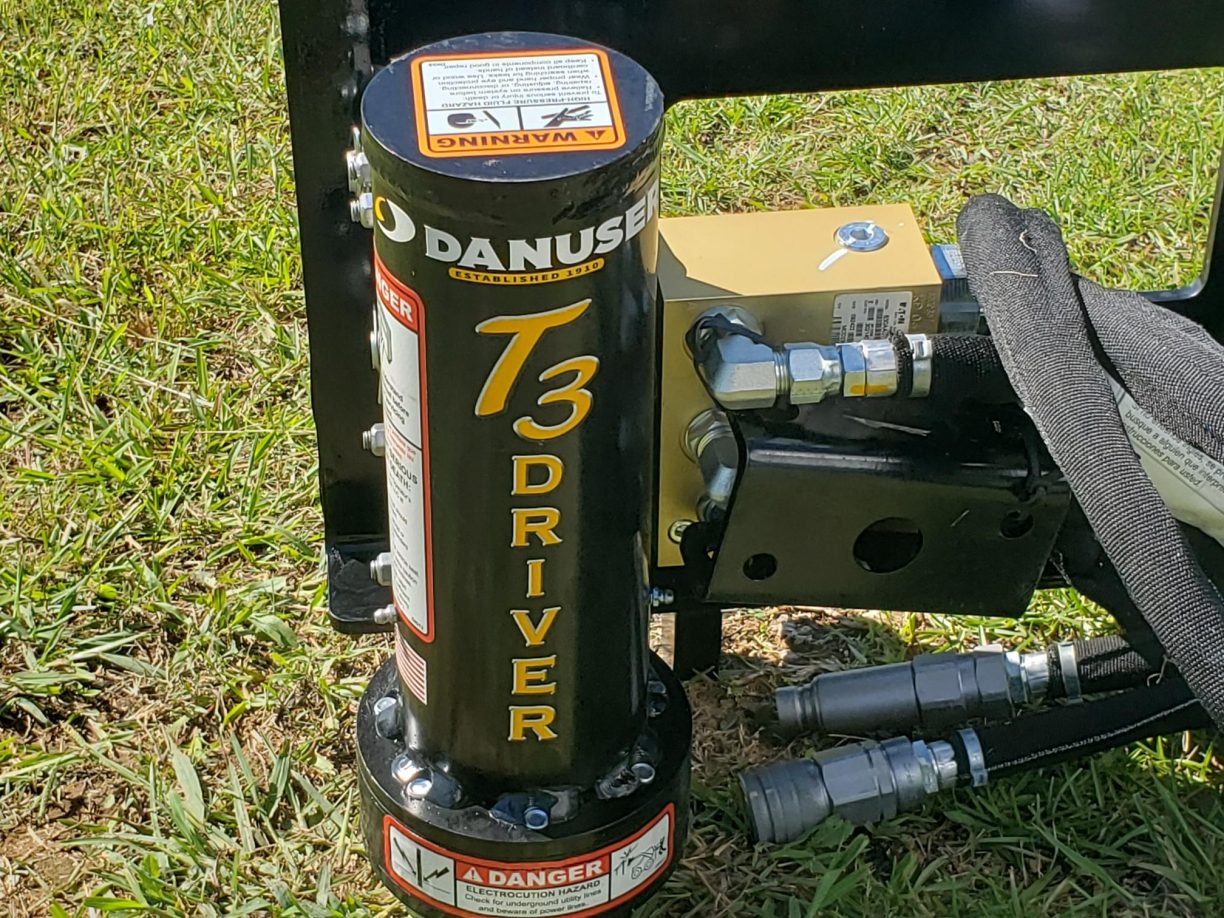 Danuser T3 Tee Post Driver 3″ Diameter Oil Field Posts Euro/ Global ...