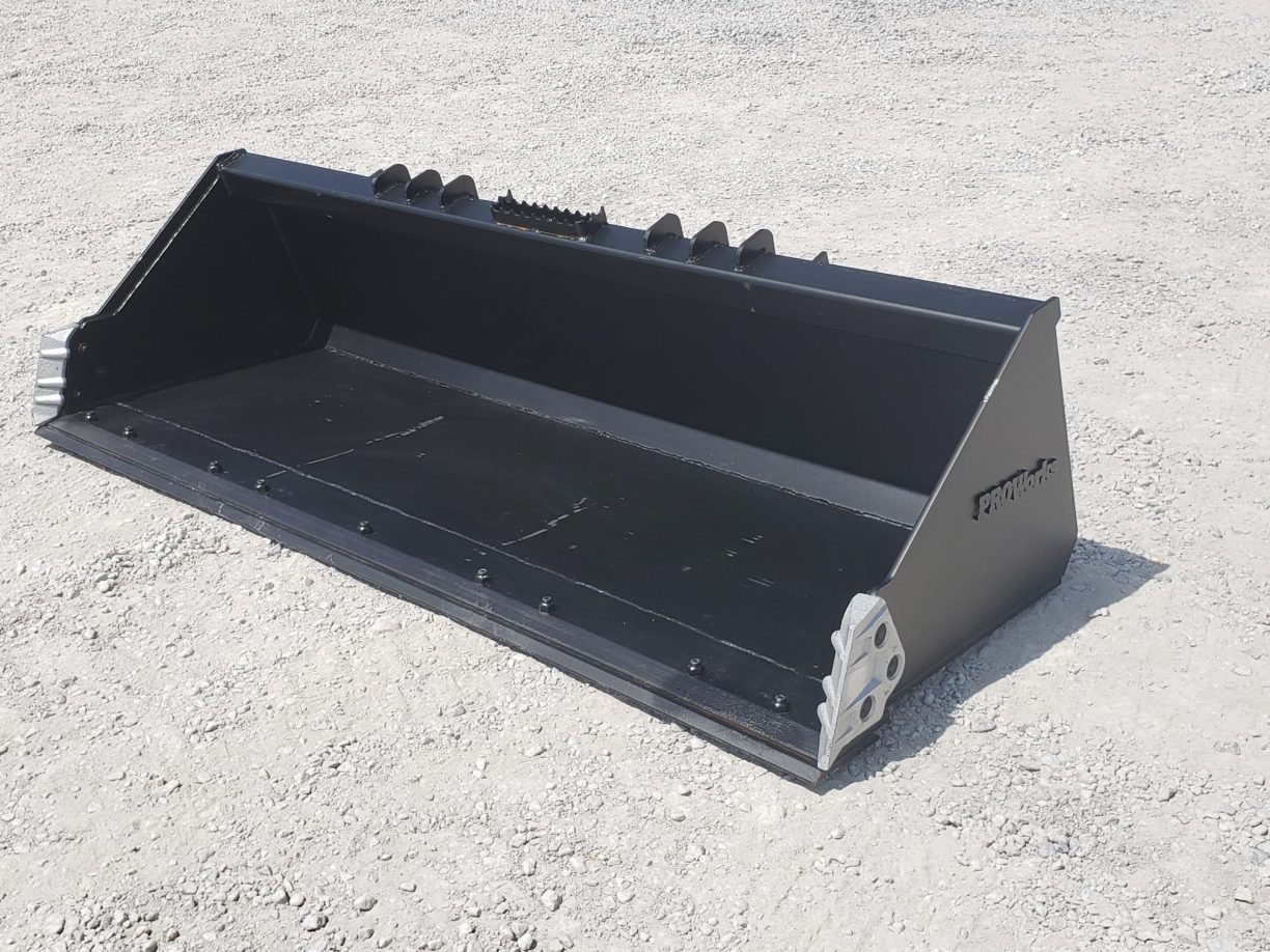 84″ Severe Duty Low Profile Smooth Bucket with Bolt on Edge and Side ...