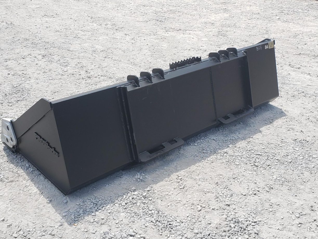 84″ Severe Duty Low Profile Smooth Bucket with Bolt on Edge and Side ...