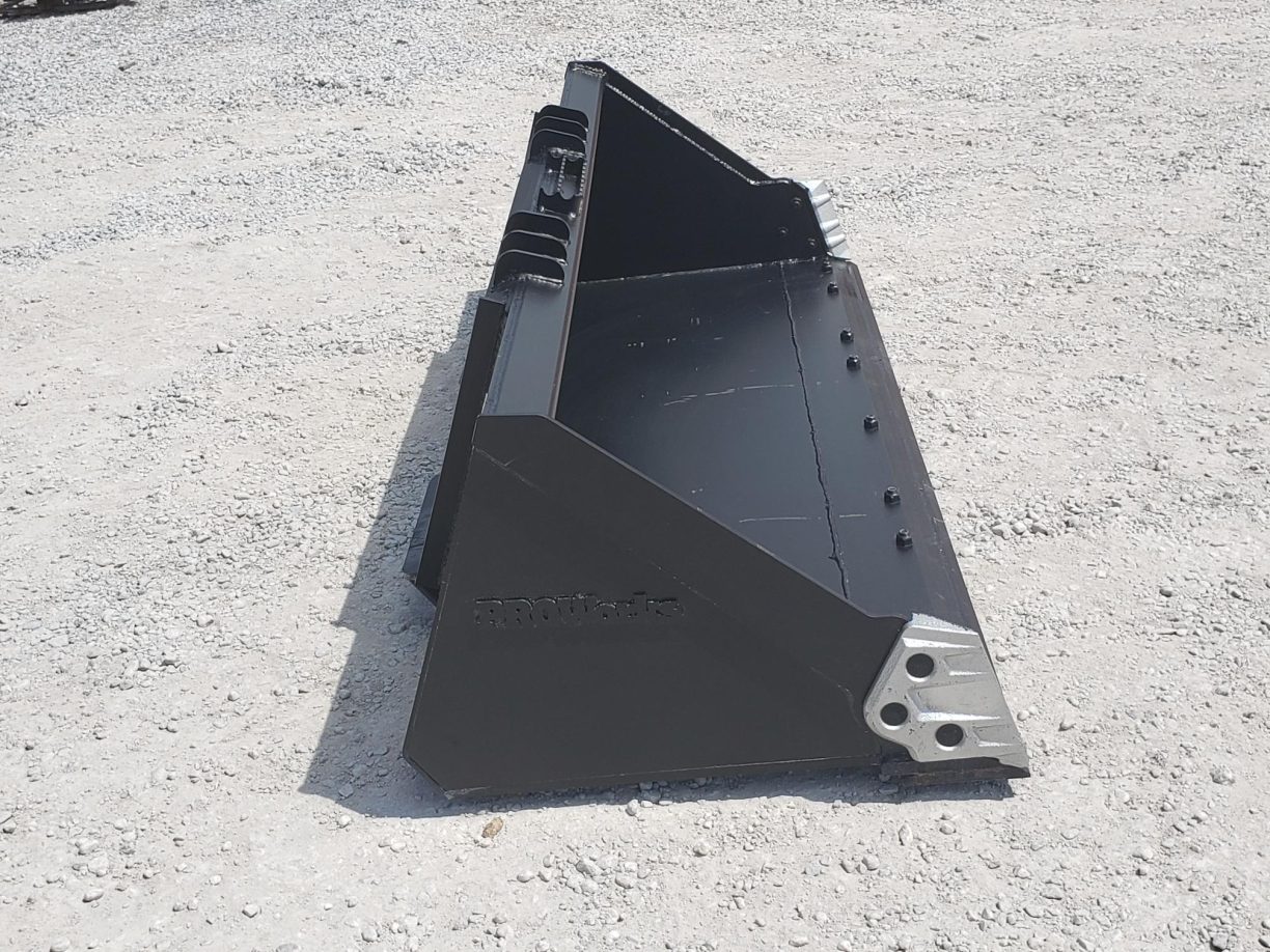 84″ Severe Duty Low Profile Smooth Bucket with Bolt on Edge and Side ...
