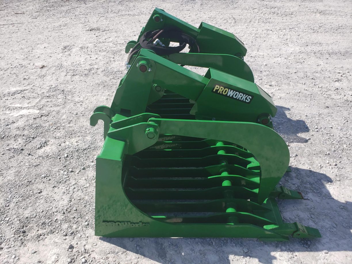 66″ Severe Duty Rock Bucket Grapple with Teeth Fits John Deere Loader ...