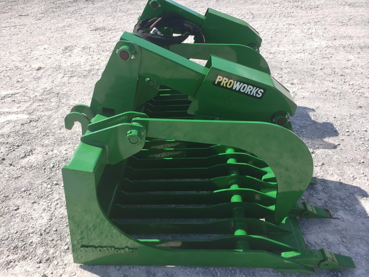 66″ Severe Duty Rock Bucket Grapple with Teeth Fits John Deere Loader ...