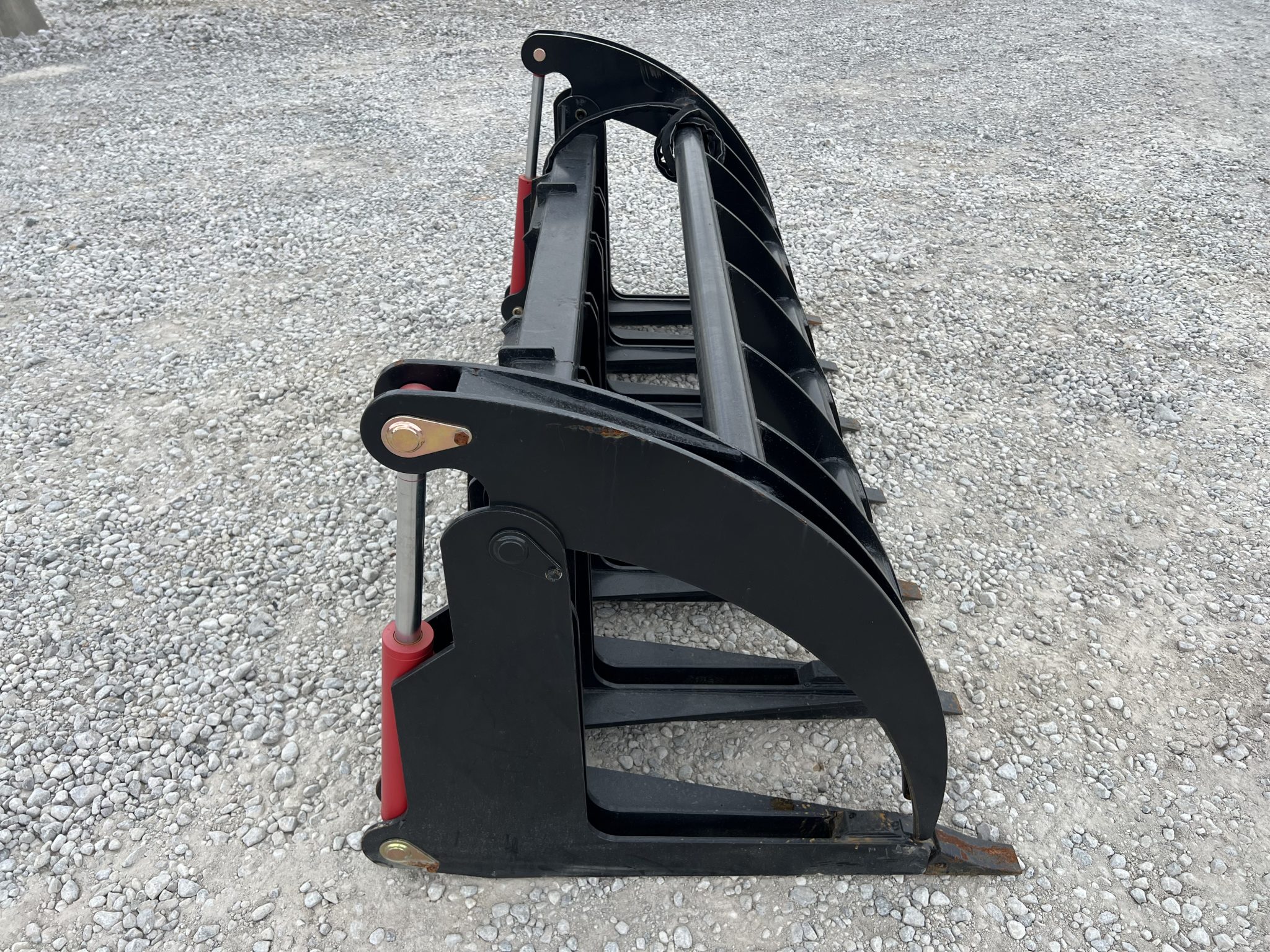 74” Heavy Duty Root Rake Clam Grapple Attachment with Teeth Fits Skid ...