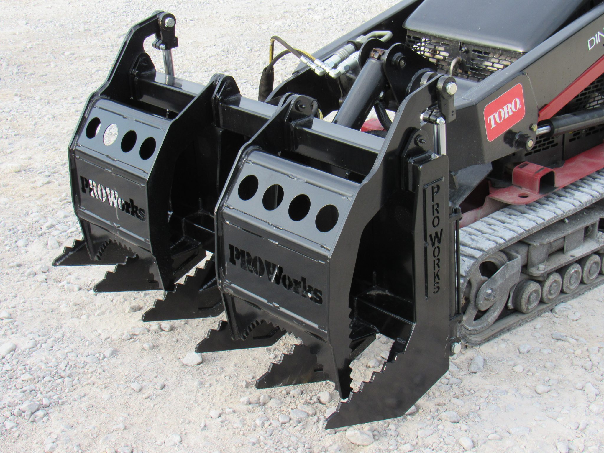 48″ Root Rake Clam Grapple Attachment Fits Mini Skid Steer Quick Attach ...