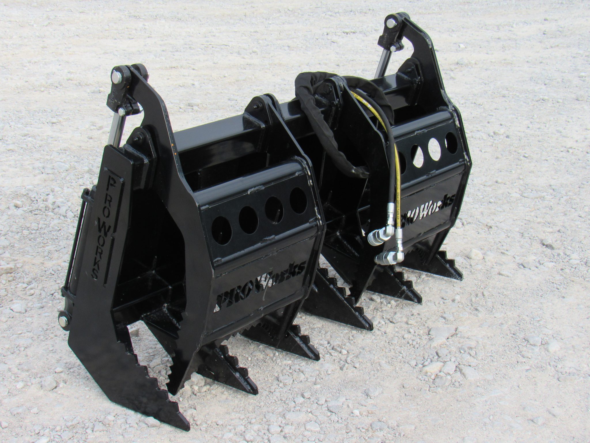 48″ Root Rake Clam Grapple Attachment Fits Mini Skid Steer Quick Attach ...