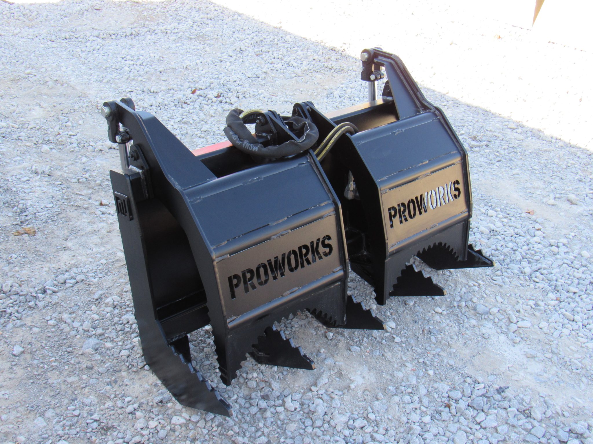 42″ Root Rake Clam Grapple Attachment Fits Mini Skid Steer Quick Attach ...