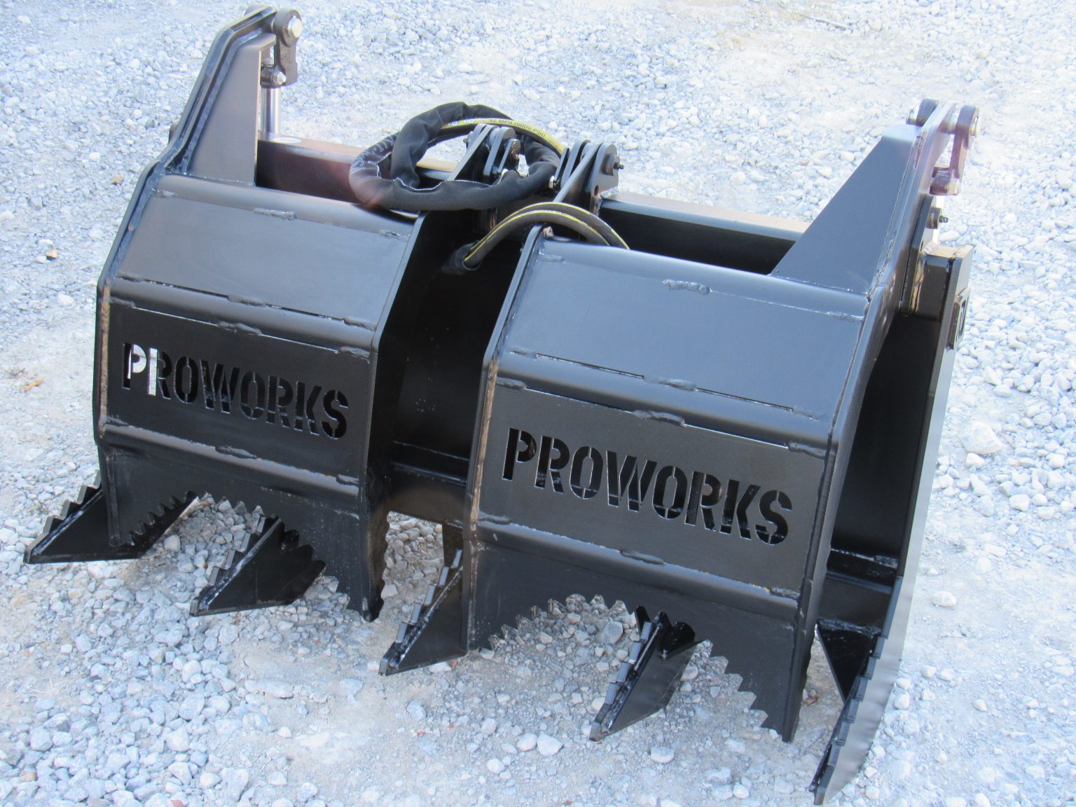 42″ Root Rake Clam Grapple Attachment Fits Mini Skid Steer Quick Attach ...