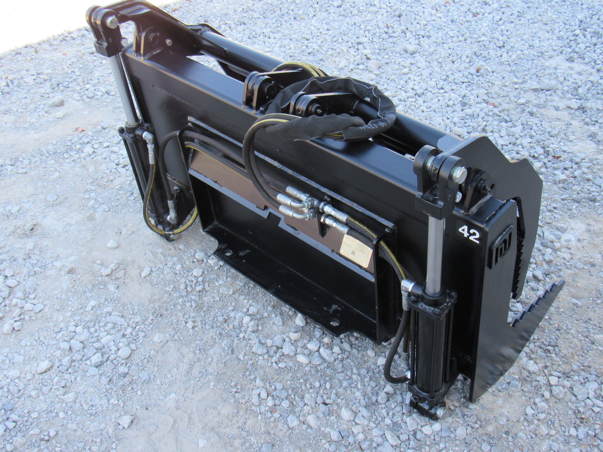 42″ Root Rake Clam Grapple Attachment Fits Mini Skid Steer Quick Attach ...