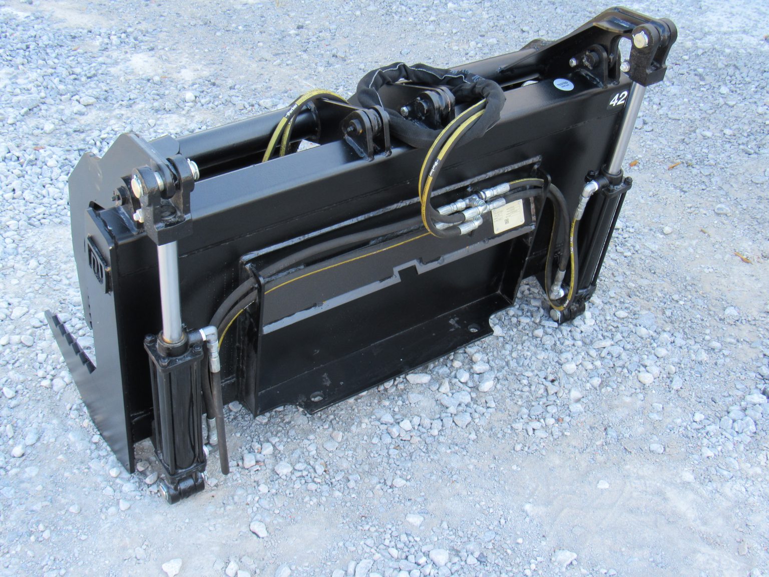 42″ Root Rake Clam Grapple Attachment Fits Mini Skid Steer Quick Attach ...