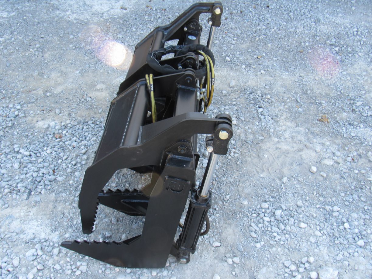 42″ Root Rake Clam Grapple Attachment Fits Mini Skid Steer Quick Attach ...