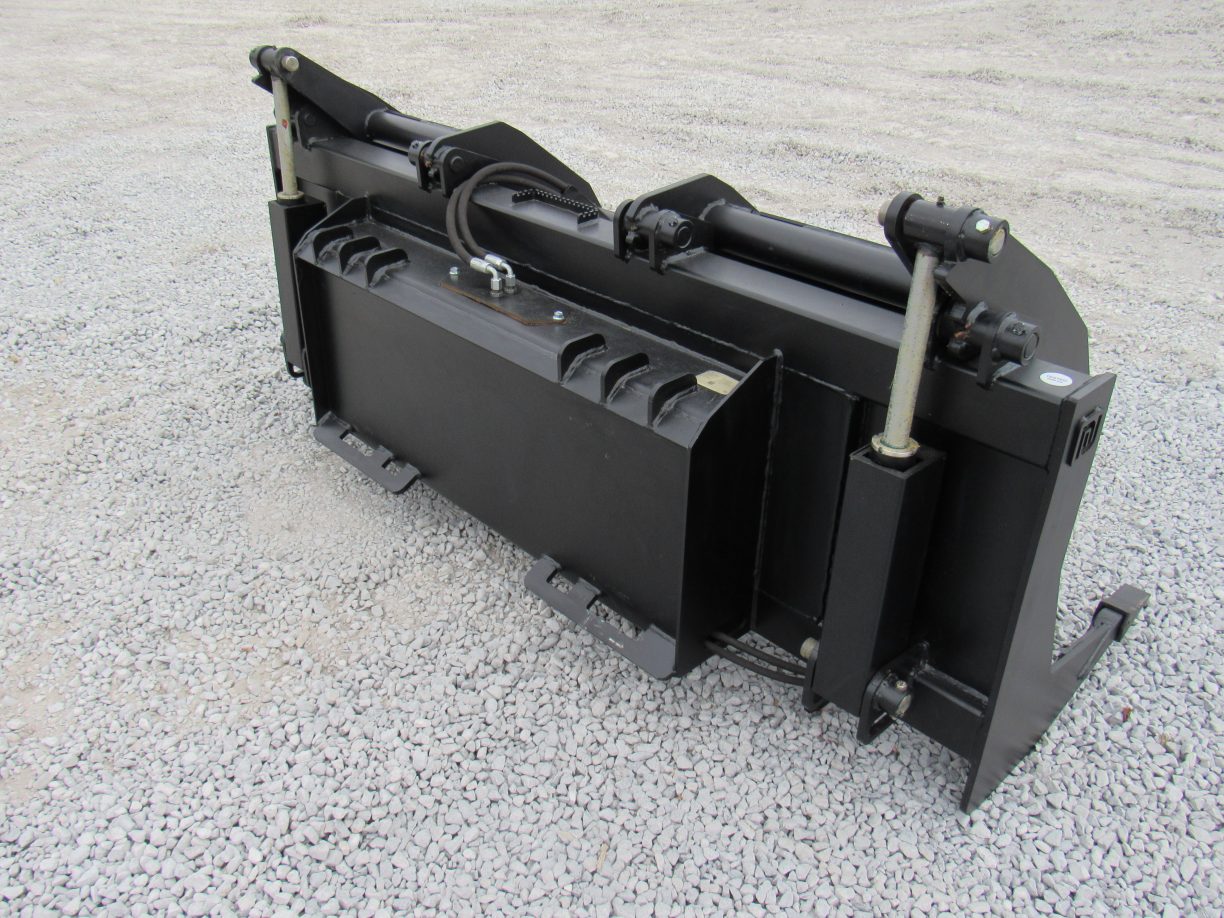 80″ Heavy Duty Dual Tine Root Rake Clam Grapple with Teeth Attachment ...