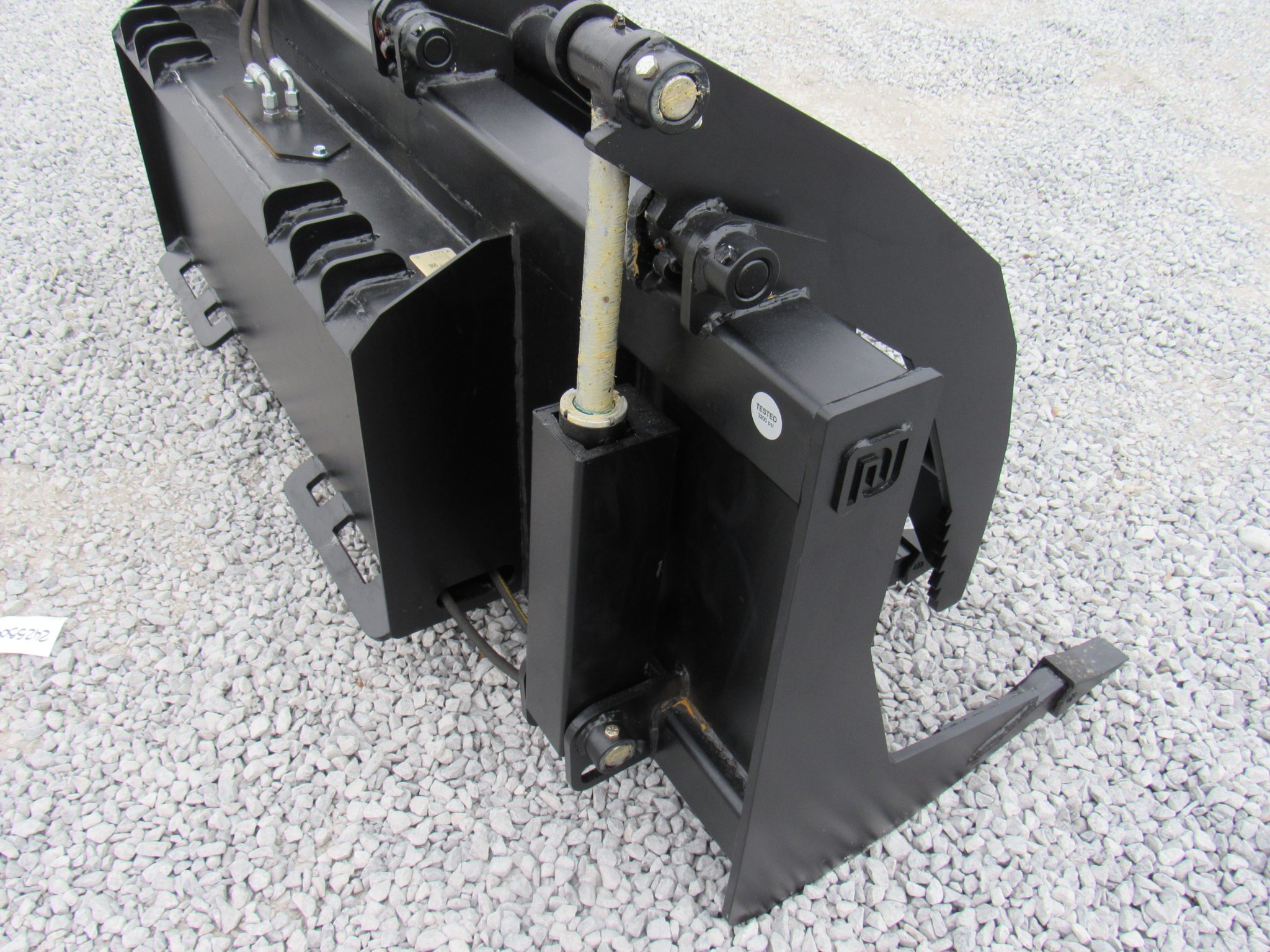 84″ Heavy Duty Dual Tine Root Rake Clam Grapple with Teeth Attachment ...