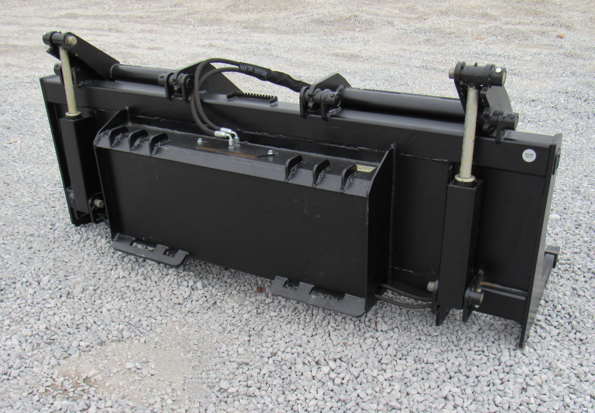 84″ Heavy Duty Dual Tine Root Rake Clam Grapple with Teeth Attachment ...