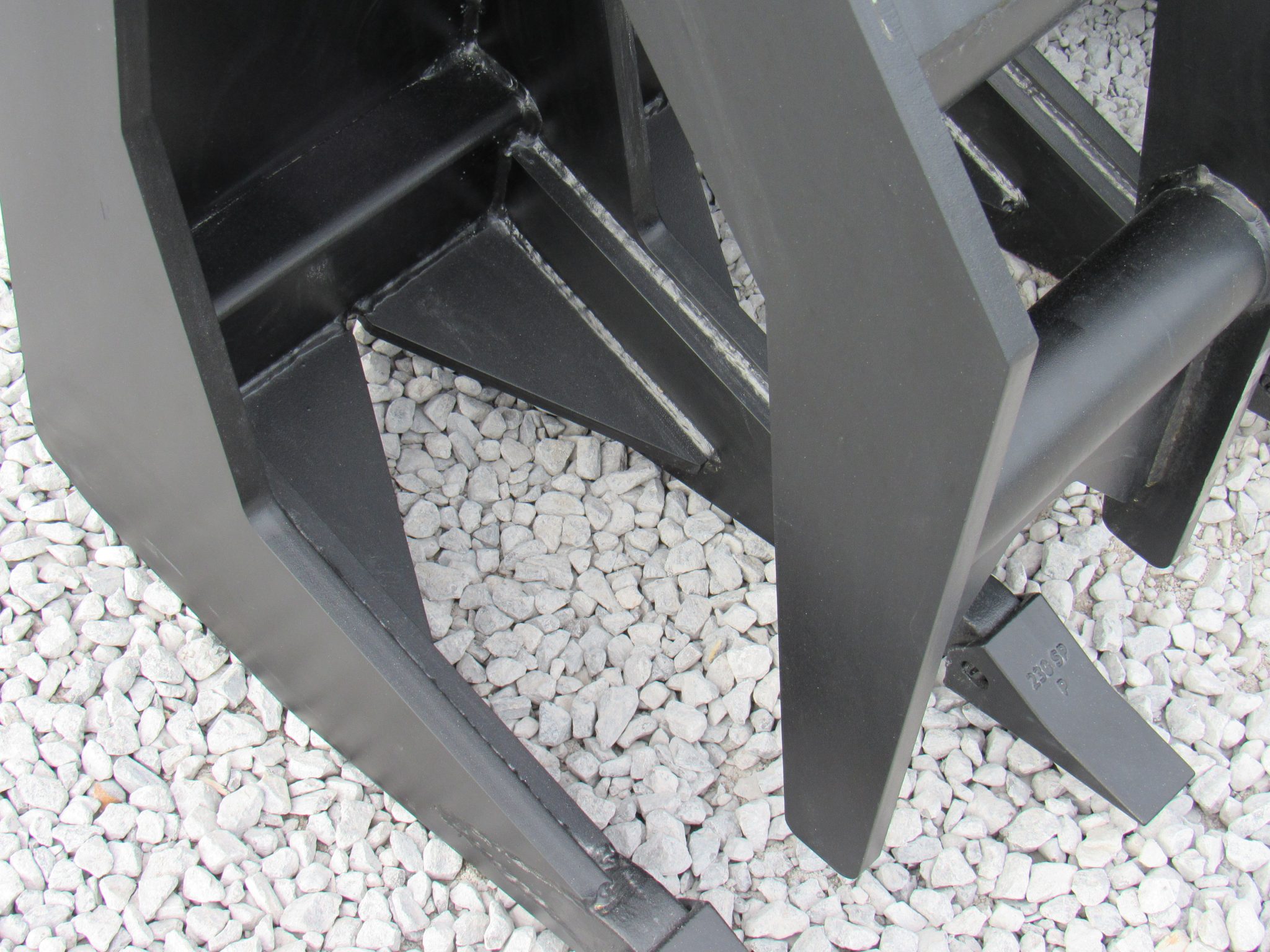 80″ Severe Heavy Duty Dual Tine Root Rake Clam Grapple with Teeth ...