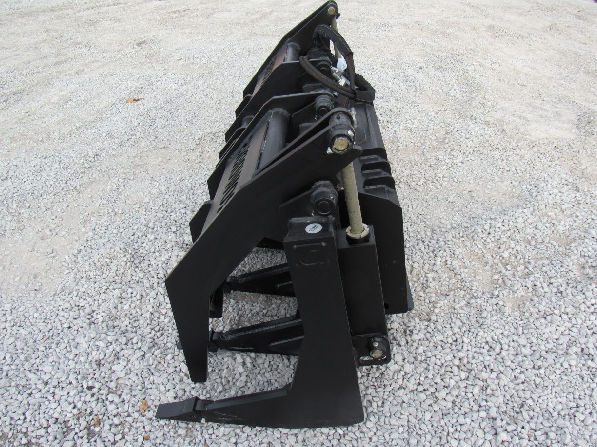 80″ Severe Heavy Duty Dual Tine Root Rake Clam Grapple with Teeth ...