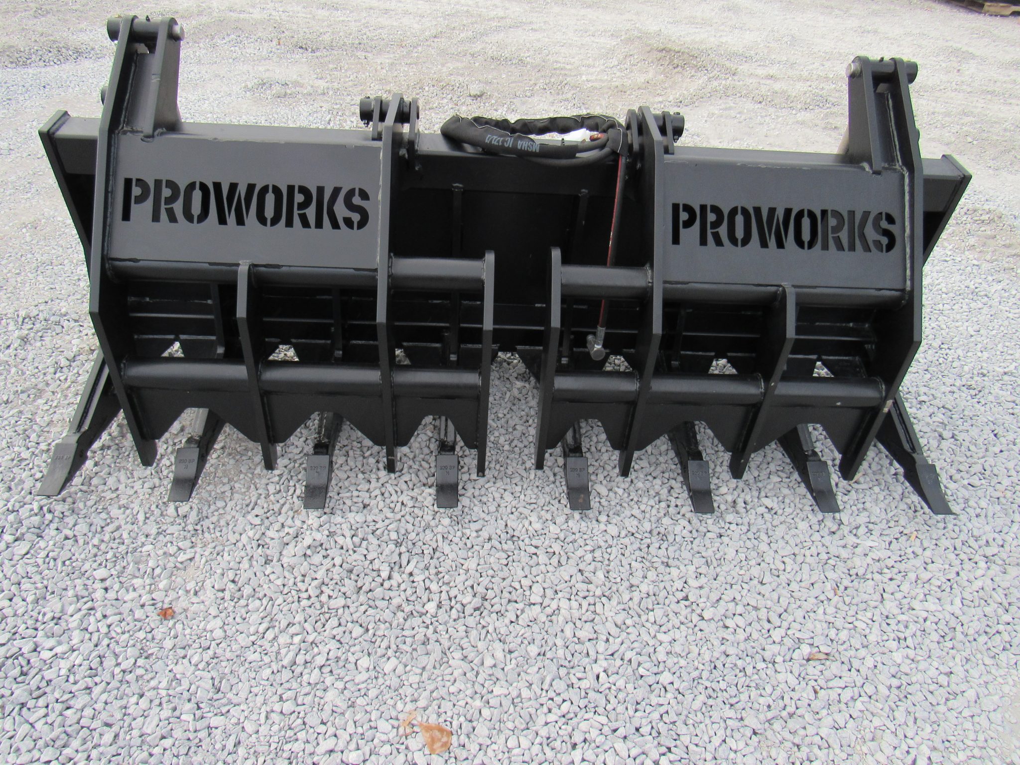 84″ Severe Heavy Duty Dual Tine Root Rake Clam Grapple with Teeth ...