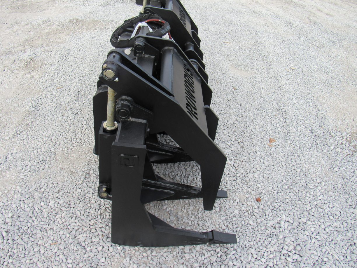 84″ Severe Heavy Duty Dual Tine Root Rake Clam Grapple with Teeth ...