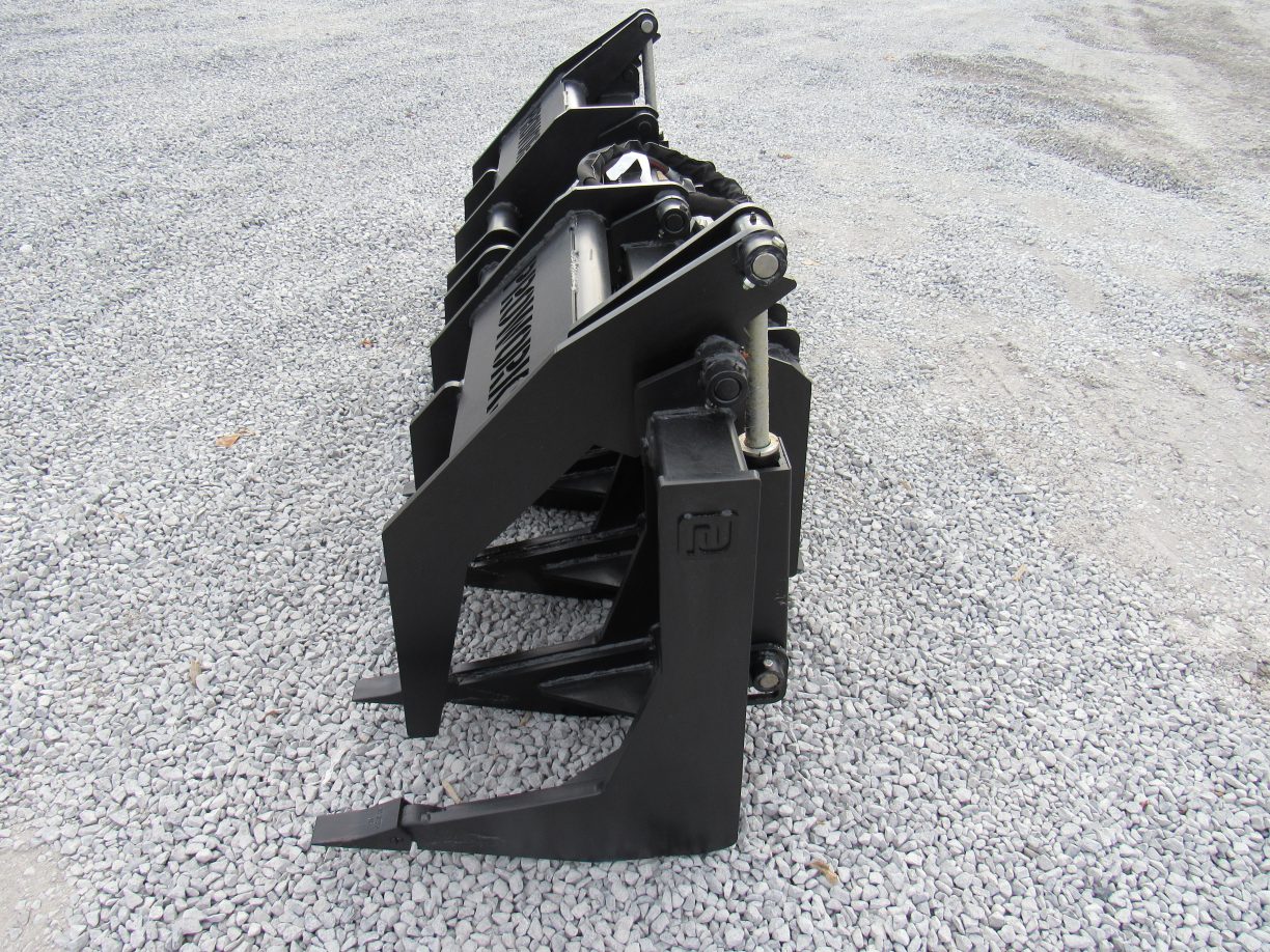 84″ Severe Heavy Duty Dual Tine Root Rake Clam Grapple with Teeth ...