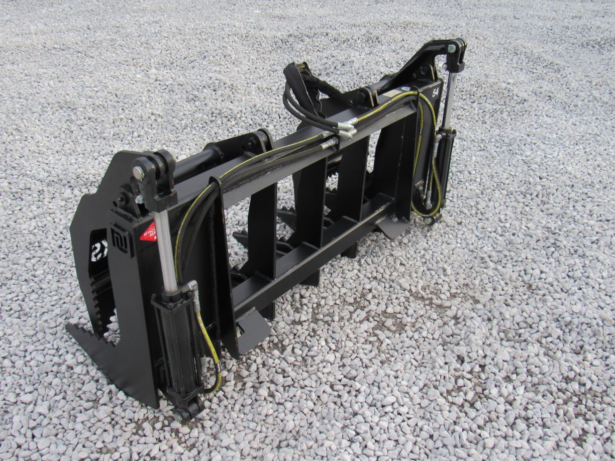 54″ Root Rake Clam Grapple Attachment Fits Bobcat MT Mini Skid Steer ...