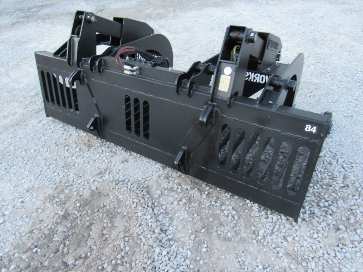 84″ Severe Duty Rock Bucket Grapple with Teeth Fits Euro Global Quicke ...