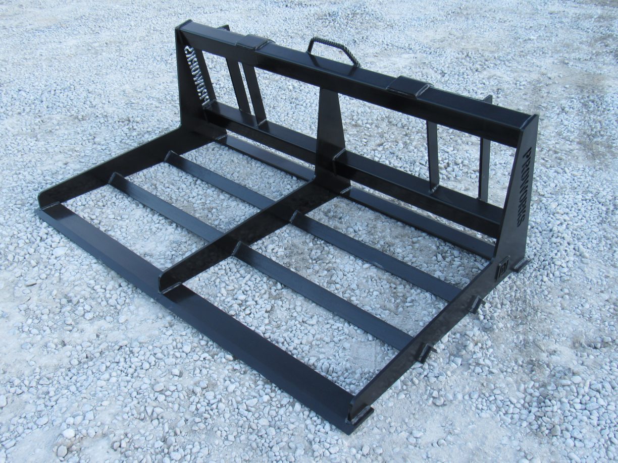 60″ Land Plane Carryall Leveler with Cutting Edge Fits Skid Steer Quick ...