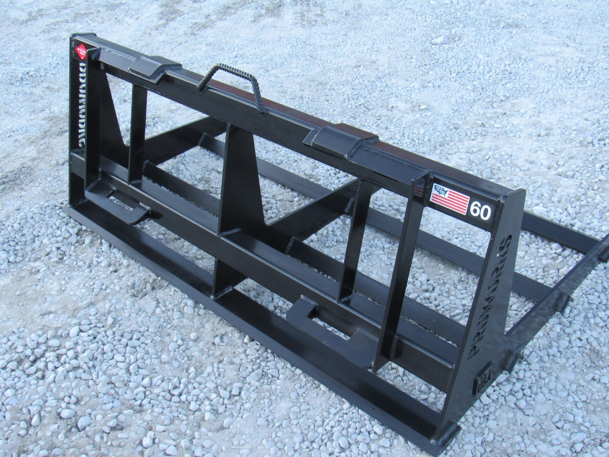 60″ Land Plane Carryall Leveler with Cutting Edge Fits Skid Steer Quick ...