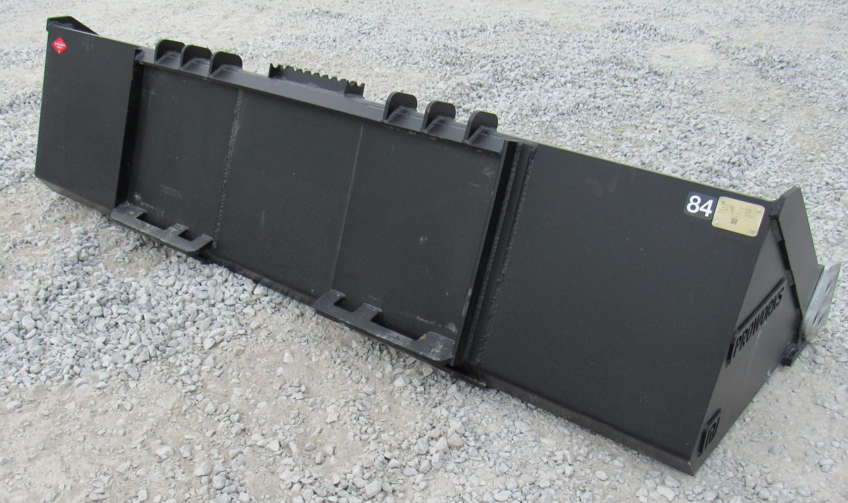 84″ Severe Heavy Duty Low Profile Smooth Bucket with Side Cutters ...