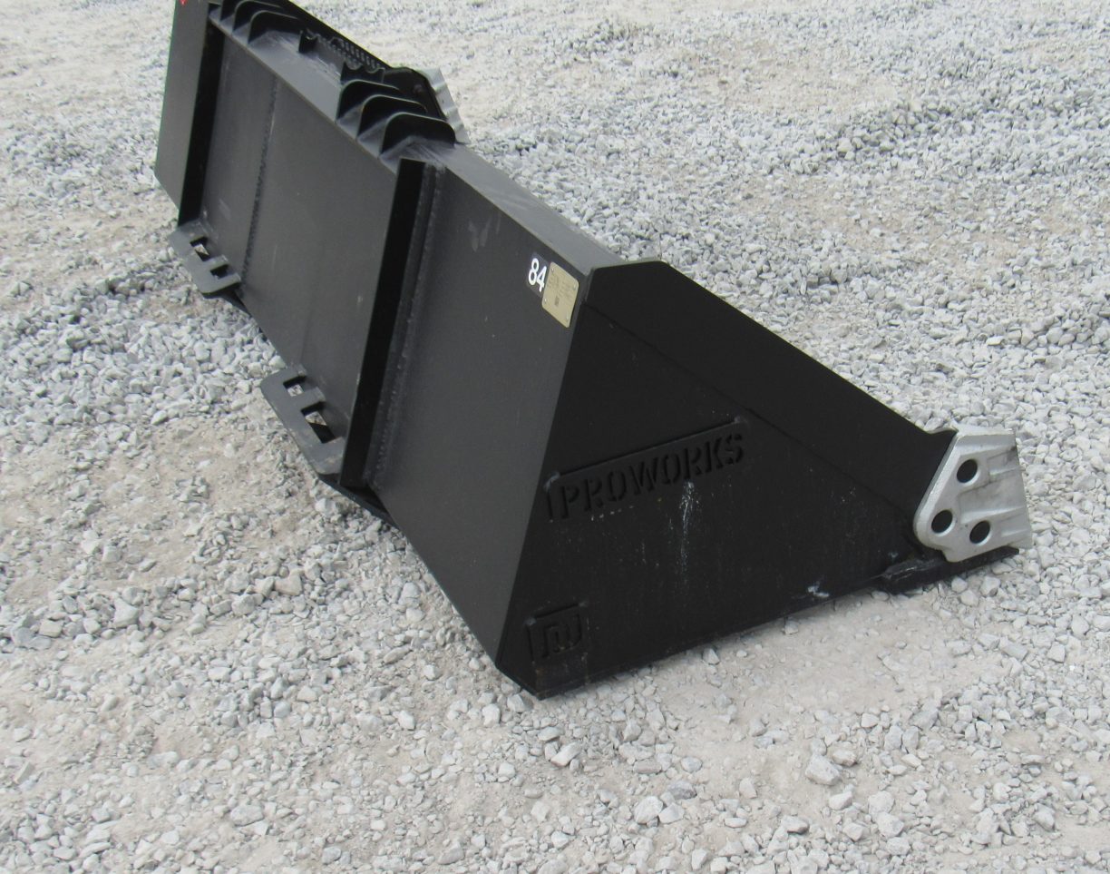 84″ Severe Heavy Duty Low Profile Smooth Bucket with Side Cutters ...