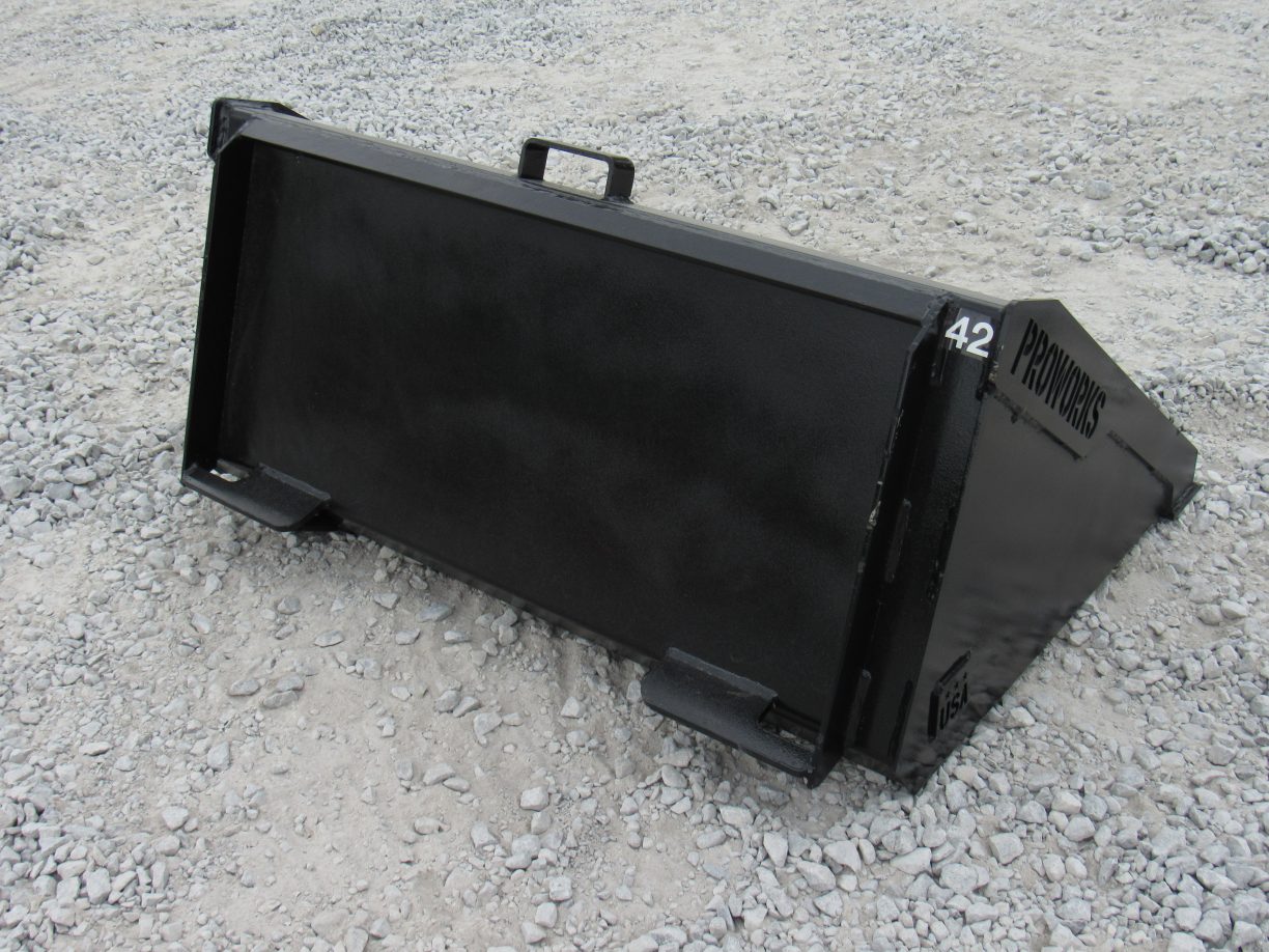 PROWORKS 42″ Low Profile Smooth Bucket Attachment Fits Bobcat MT MT50 ...