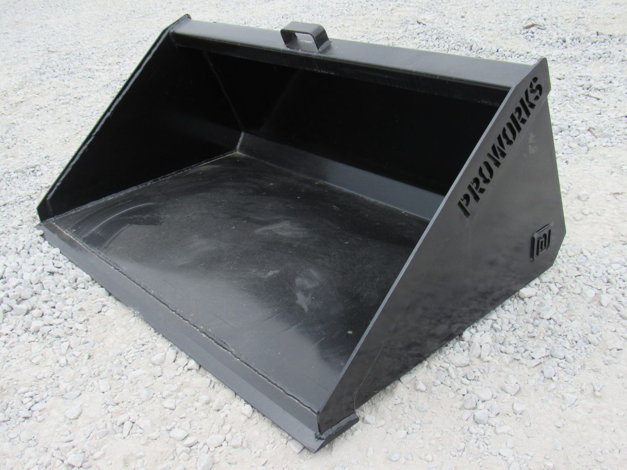 PROWORKS 48″ Low Profile Smooth Bucket Attachment Fits Bobcat MT MT50 ...
